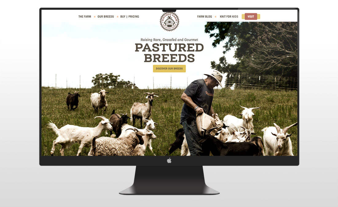 WhyNot Farm CMS Web Design | Typework Studio Design Agency